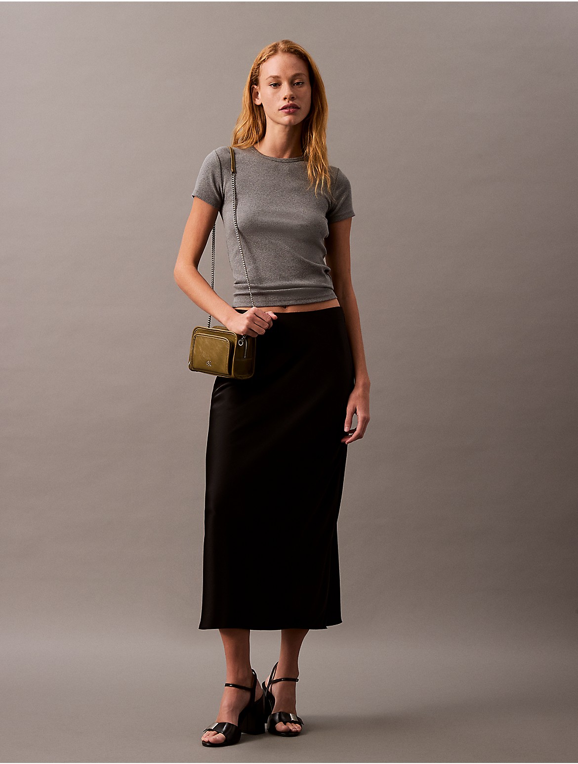 CALVIN KLEIN Cotton Contour Rib T-Shirt